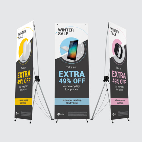 Cetak X Banner dan Y Banner - Extra Print