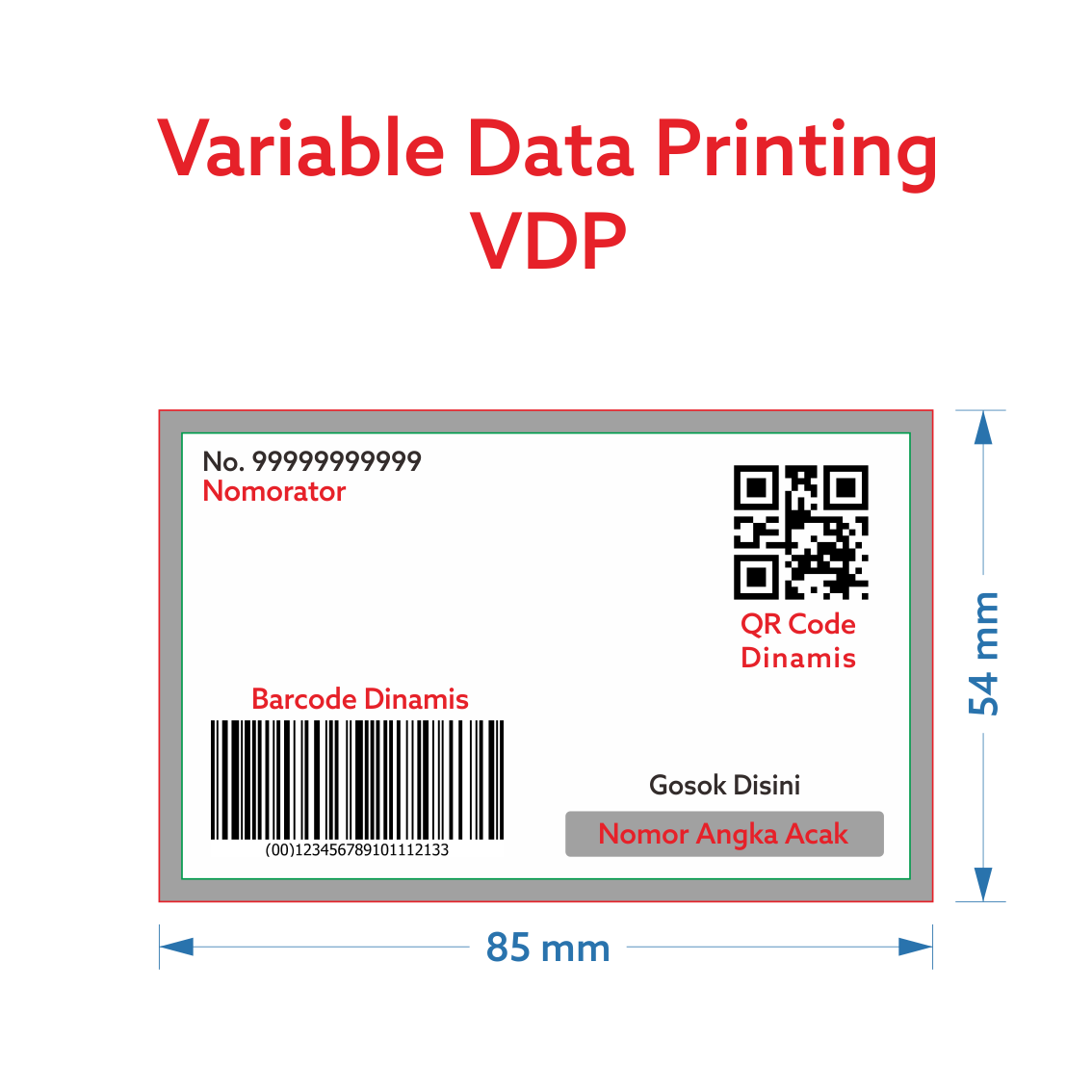 Cetak Variable Data Printing Extra Print
